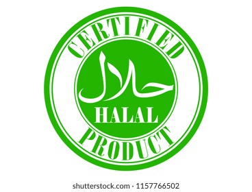 Halal Certified Product Stamp Stock Vector (Royalty Free) 1157766502 ...
