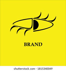 Half Closed Eyes Modern Logo Stock Vector (Royalty Free) 1815340049 ...