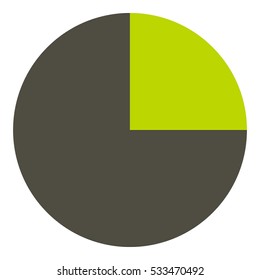 Half Diagram Infographics Flat Illustration Half Stock Vector (Royalty ...