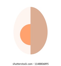 Half Egg Vector Illustration Gradient Design Stock Vector (Royalty Free ...