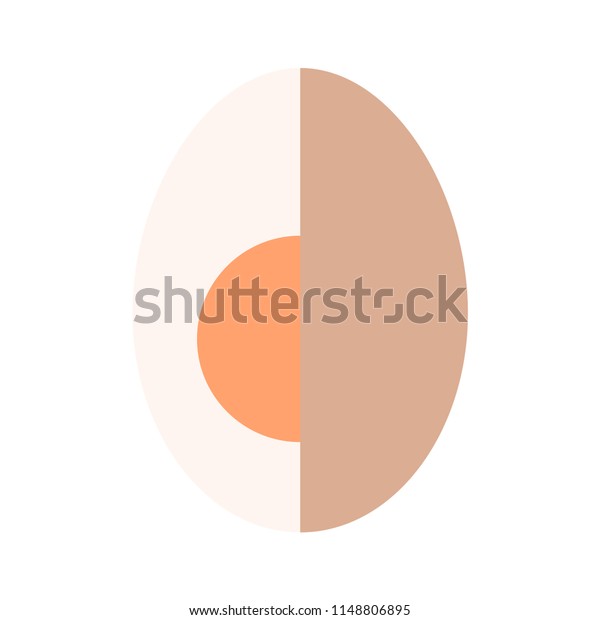 Half Egg Vector Illustration Gradient Design Stock Vector (Royalty Free ...