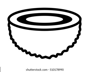 Half Geode Rock Formation Line Art Stock Vector (Royalty Free) 510178990