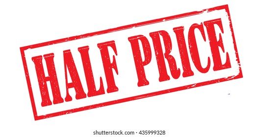 Half Price Grunge Stamp Vector Illustration Stock Vector (Royalty Free ...