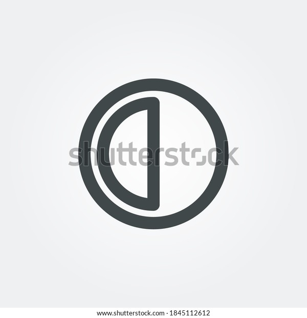 Half Time Icon Symbol Isolated On Stock Vector (Royalty Free ...