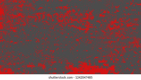 Halftone Abstract Red Dots On Grey Stock Vector (Royalty Free) 1241753218