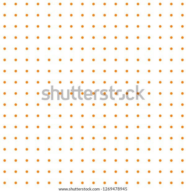 Halftone Orange Halftone Dots On White Stock Vector (Royalty Free ...