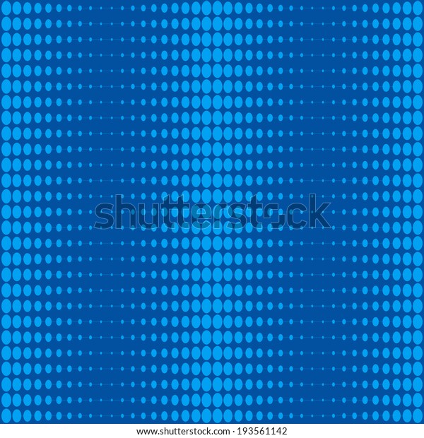 Halftone Oval Dots On Blue Background Stock Vector (Royalty Free ...