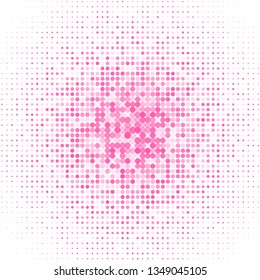 Halftone Pink Halftone Dots On White Stock Vector (Royalty Free ...
