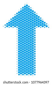 Halftone Round Spot Arrow Icon Pictogram Stock Vector (Royalty Free ...
