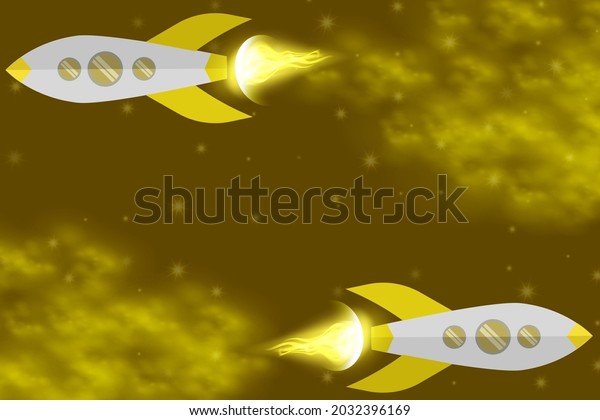 Halftone Space Galaxy Background Yellow Brown Stock Vector (Royalty ...