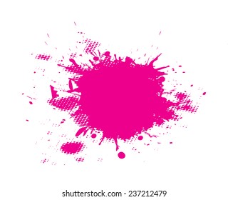 Banner Blot Presentation Splash Poster Graphic Stock Illustration 780138367