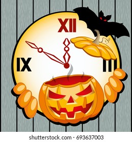 5,138 Clock Halloween Images, Stock Photos & Vectors | Shutterstock