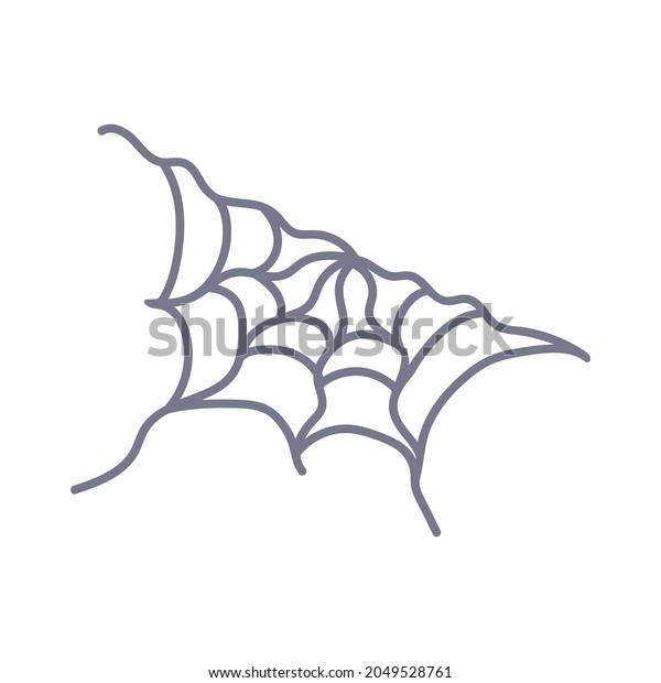Halloween Cobweb Template Packaging Greeting Card Stock Vector (Royalty ...
