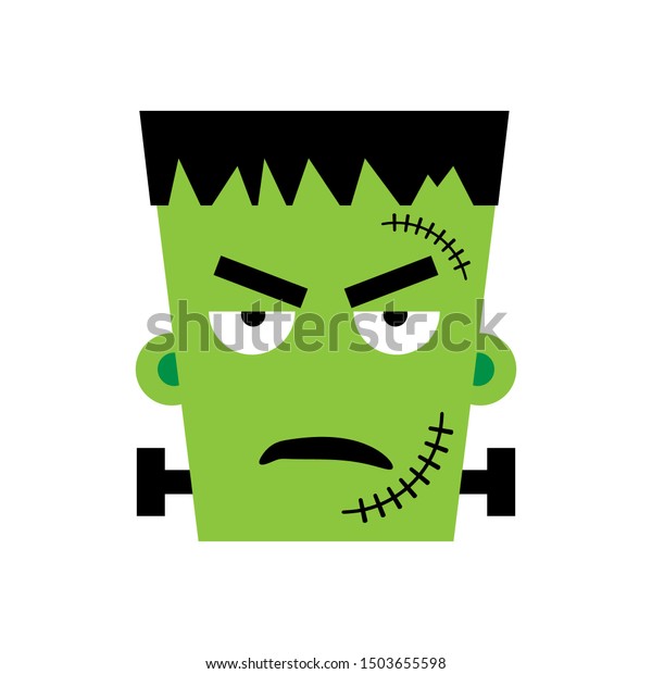 Halloween Frankenstein Vector Illustration Angry Frankenstein Stock ...