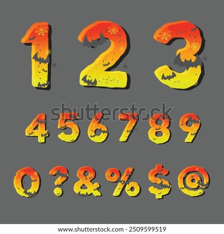 Halloween Numbers Clipart | Free download on ClipArtMag