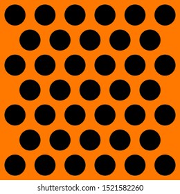 Halloween Pattern Polka Dots Template Background Stock Vector (Royalty ...