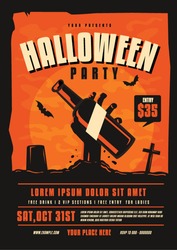 Vintage Halloween Poster Free Stock Photo - Public Domain Pictures