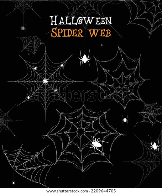Halloween Spider Web Background Stock Illustration Stock Vector ...