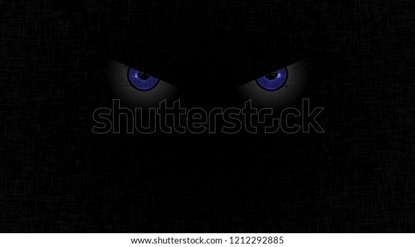 Halloween Staring Scary Spooking Evil Eyes Stock Vector (Royalty Free ...