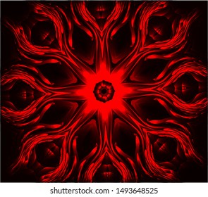 Hallucination Crazy Optical Illusion Alive Caleidoscopic Stock Vector ...