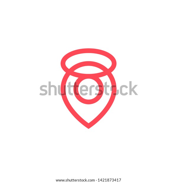 Halo Pin Secure Location Logo Vector: เวกเตอร์สต็อก (ปลอดค่าลิขสิทธิ์ ...