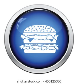 Hamburger Icon Glossy Button Design Vector Stock Vector (Royalty Free ...