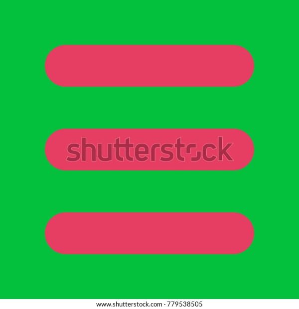 Hamburger Menu Bar Line Art Icon Stock Vector (Royalty Free) 779538505 ...