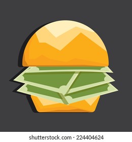 2,597 Money burger Images, Stock Photos & Vectors | Shutterstock