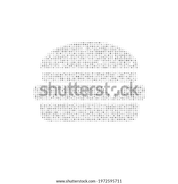 Hamburger Symbol Filled Black Dots Pointillism 스톡 벡터(로열티 프리) 1972595711 ...