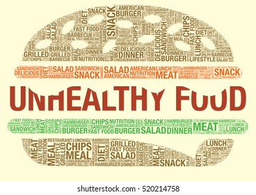 Hamburger Word Cloud Vector Illustration Concept Stock Vector (Royalty ...