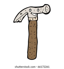 caricatura de martillo feliz: vector de stock (libre de regalías ...