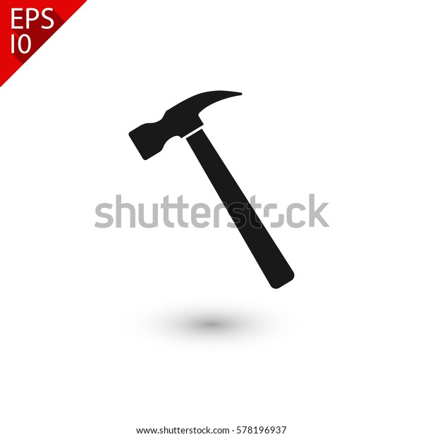 Hammer Icon One Set Web Icons Stock Vector (Royalty Free) 578196937