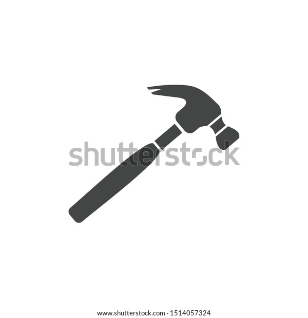 Hammer Icon Template Color Editable Hammersymbol Stock Vector (Royalty ...