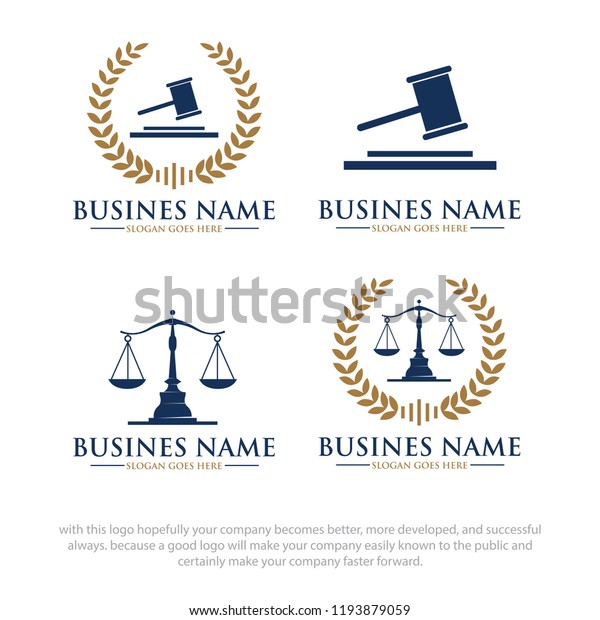 Hammer Law Logo Designs Stock Vector (Royalty Free) 1193879059 ...