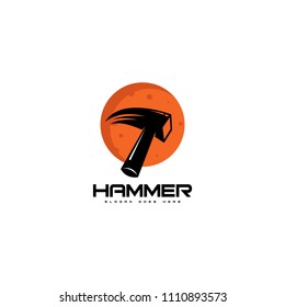 Hammer Logo Design Stock Vector (Royalty Free) 1110893573 | Shutterstock