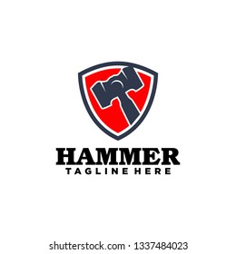 Hammer Logo Design Stock Vector (Royalty Free) 1337484023 | Shutterstock