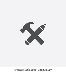7,015 Pencil and hammer icons Images, Stock Photos & Vectors | Shutterstock