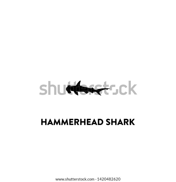Hammerhead Shark Icon Vector Hammerhead Shark Stock Vector (Royalty ...