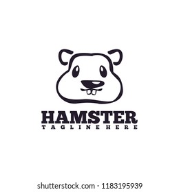 Hamster Logo Design Stock Vector (Royalty Free) 1183195939 | Shutterstock