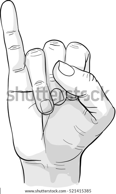 Hand Action Activitylittle Finger Stock Vector (Royalty Free) 521415385