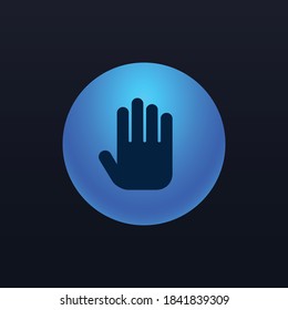 Hand App Icon Button Stock Vector (Royalty Free) 1841839309 | Shutterstock