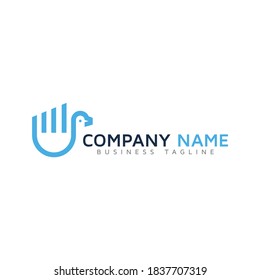 Hand Bird Logo Template Design Stock Vector (Royalty Free) 1837707319 ...