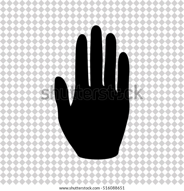 Hand Black Vector Icon Stock Vector (Royalty Free) 516088651 | Shutterstock