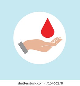 Hand Blood Vector Illustration Stock Vector (Royalty Free) 715466278