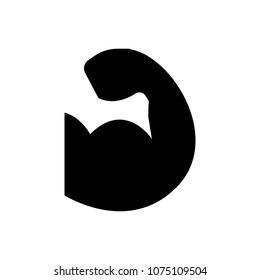 Hand Bodybuilder Logo Brawny Arm Isolated Stock Vector (Royalty Free ...