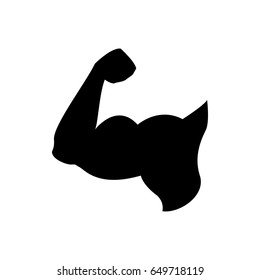 Hand Bodybuilder Logo Brawny Arm Isolated Stock Vector (Royalty Free ...