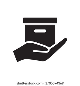 Hand Box Icon Trendy Flat Style Stock Vector (Royalty Free) 1705594369 ...