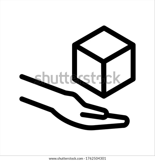 Hand Box Icon Vector Graphic Illustration Stock Vector (Royalty Free ...