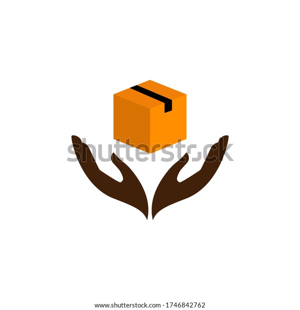Hand Cardboard Vector Design Template Illustration Stock Vector ...