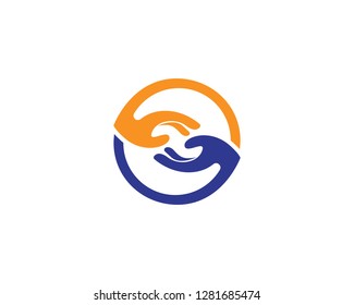 Logo Care Hand Stock Vector (Royalty Free) 1754287043 | Shutterstock
